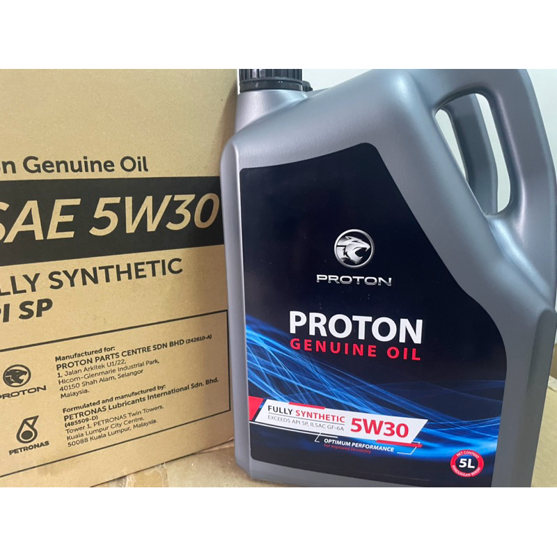 [PROTON]PETRONAS 5W30(5L) Fully synthetic Engine Oil | Shopee Malaysia