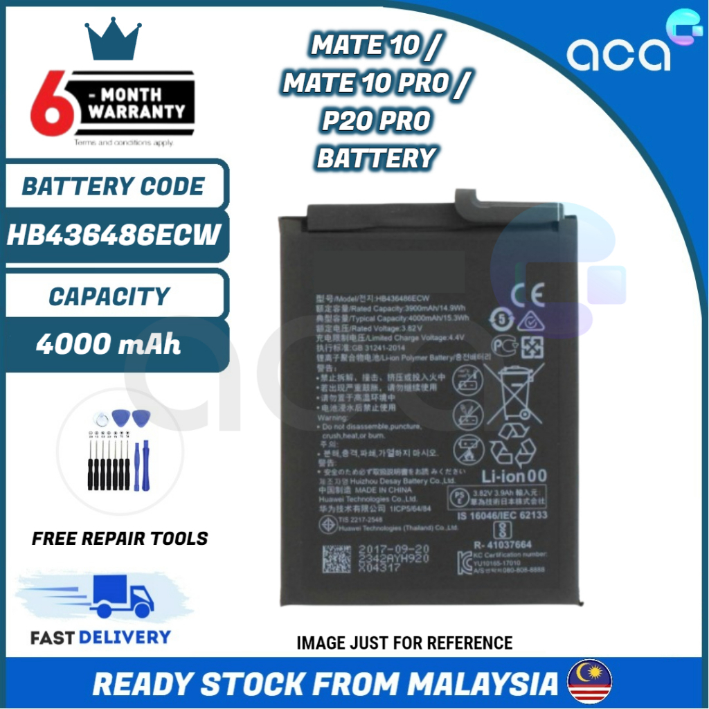 ACA Compatible Battery for HW Mate 10 / Mate 10 Pro / Mate 20 / P20 Pro ...