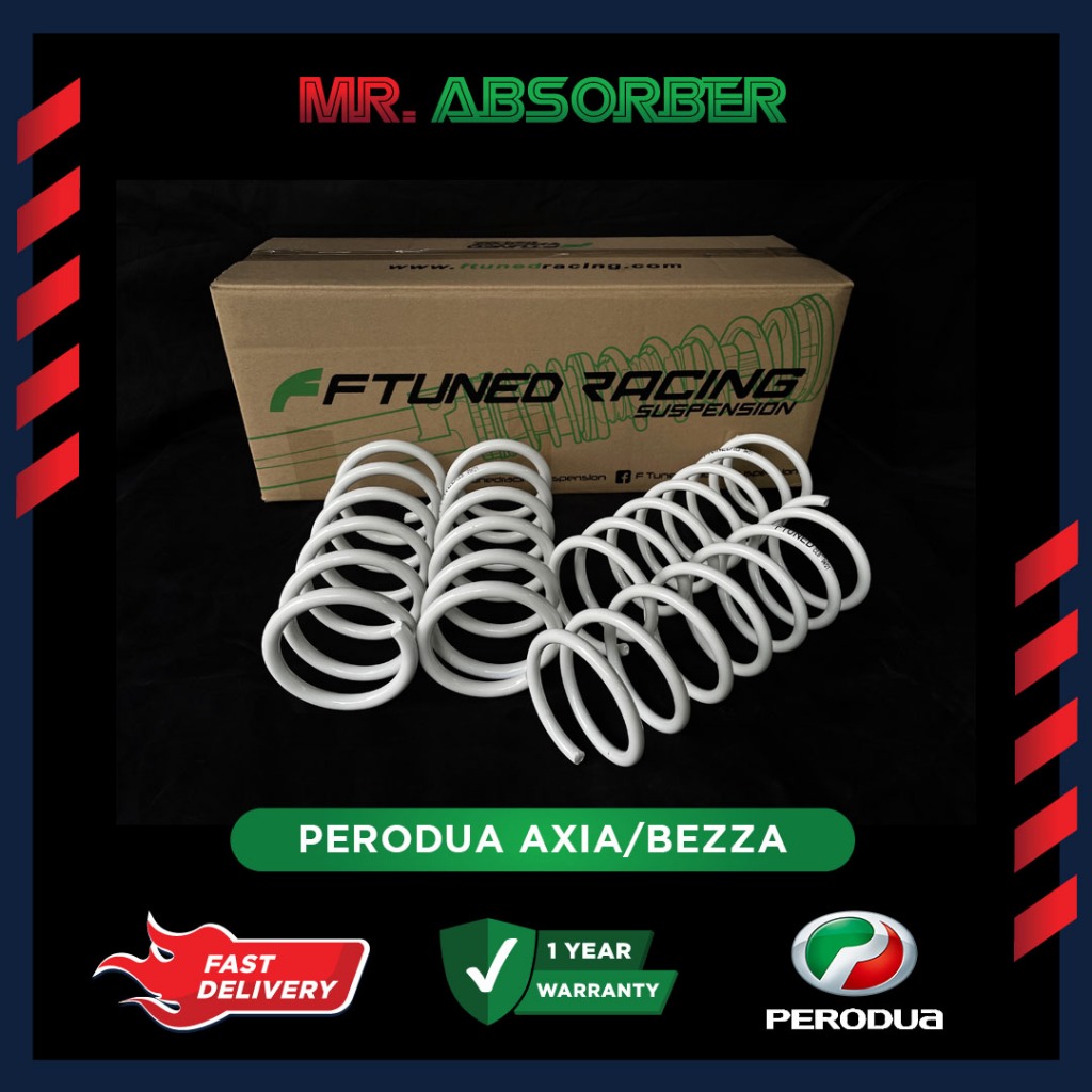 Perodua Axia / Bezza Ftuned Comfort Lowered Spring (CLS) | Shopee Malaysia