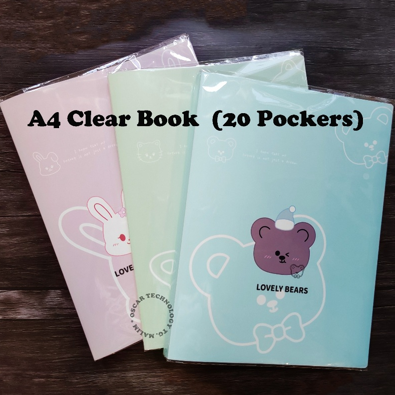 A4 Clear Book / Pocket File / Clear Holder / Fail Poket Dokumen ...