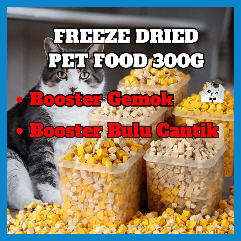 MORTITI Freeze Dried Cat Food Freeze Dried Chicken Cube For Cat Booster ...