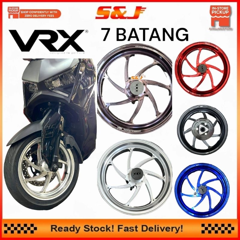 VRX XMAX X-MAX 250 V1V2 7 BATANG SPORT RIM SET FRONT 350 X15 REAR 400 X ...