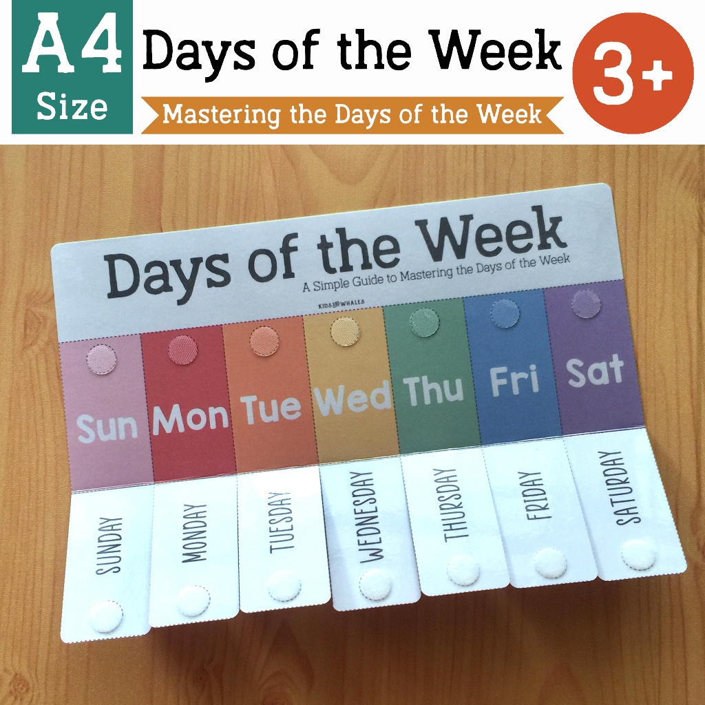 Bramble – Days of the Week Flip Board for Kids | Visual Weekly Schedule ...