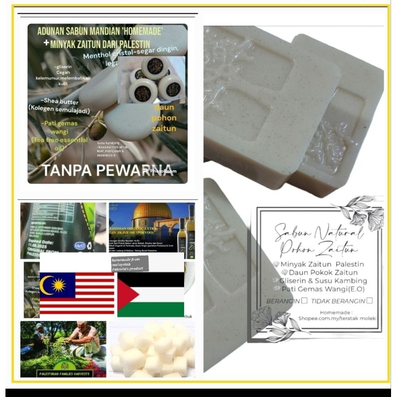 Sabun Pohon Zaitun Palestin 'head to toe' homemade,wajah+kelemumur ...
