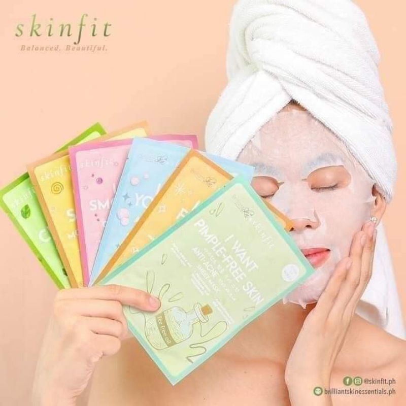 [ FREE ] SKINFIT X BRILLIANT SKIN SHEET MASK (I Want Soft Skin ...