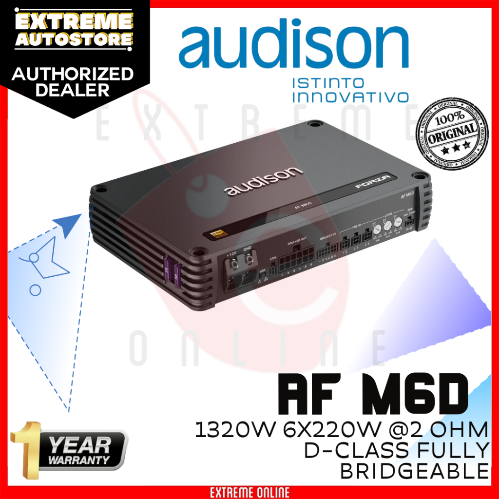 Audison Forza AF M6D AUDISON D Class 6 CH Amplifier | Shopee Malaysia Audison Forza AF M6D AUDISON D Class 6 CH Amplifier | Shopee Malaysia