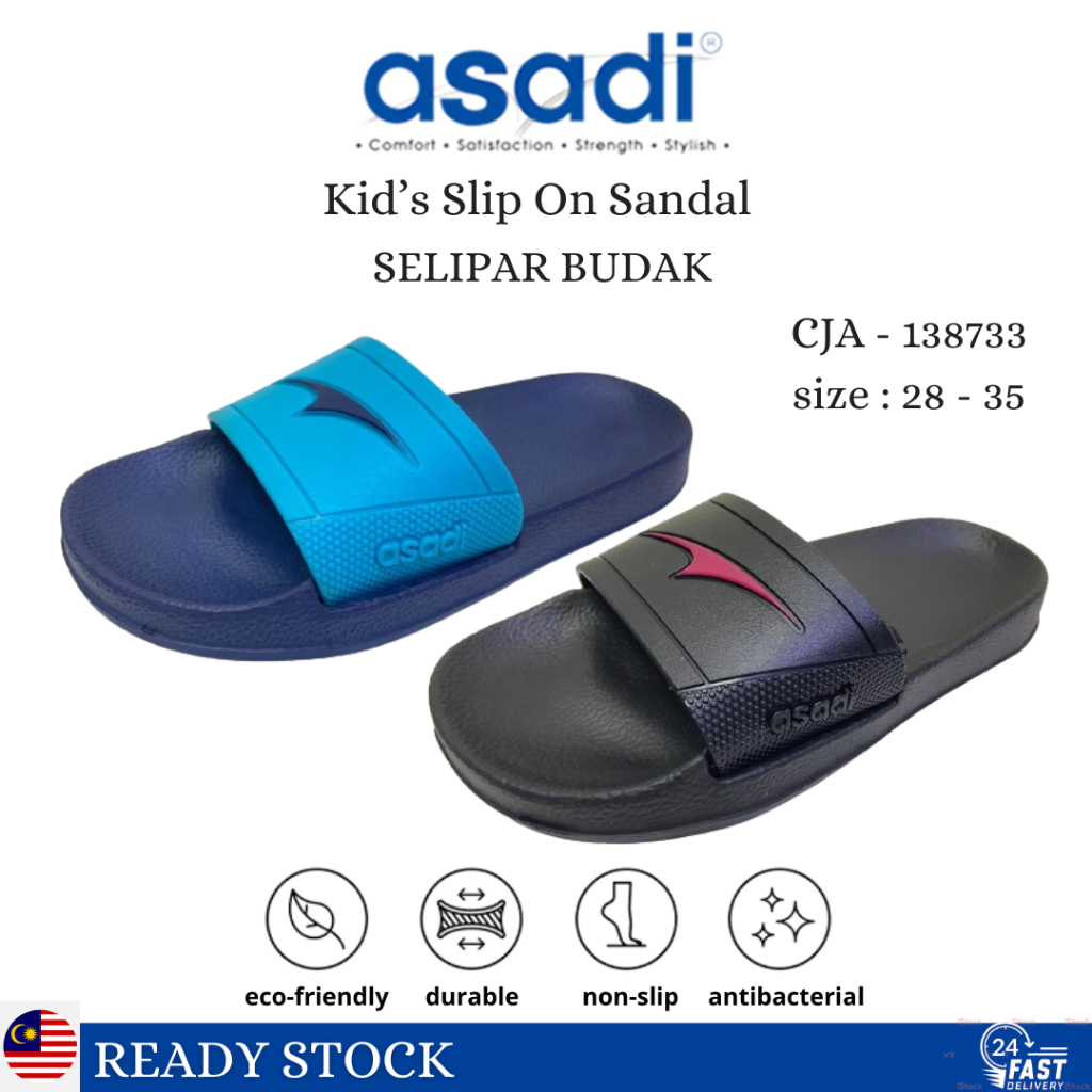 ASADI Kid's Slipper CJA - 138733 | Selipar Budak ASADI [ Fast Delivery ...