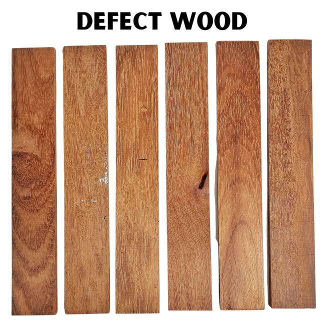 6 PCS Defect Kempas Wood 2"x12" Solid Timber Wood Parquet Flooring ...