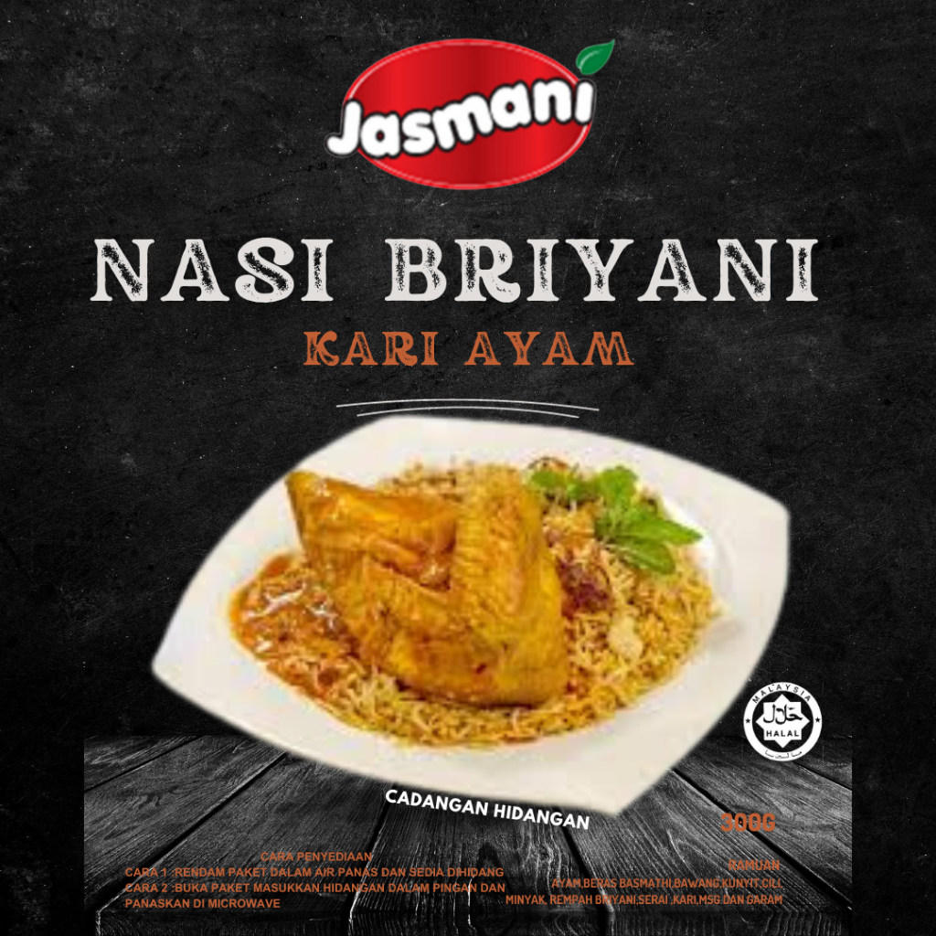 [JASMANI] NASI BRIYANI BERLAUK READY TO EAT TANPA PEMANAS | Shopee Malaysia