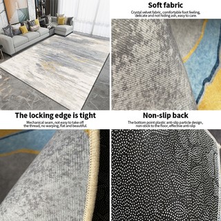 300*200cm Crystal Velvet Carpet 5D Floor Mat Living Room/Bed Room ...
