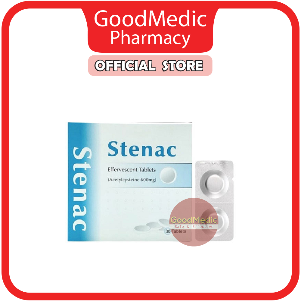 Stenac 600mg for Phlegm 2 effervescent tablets | Shopee Malaysia