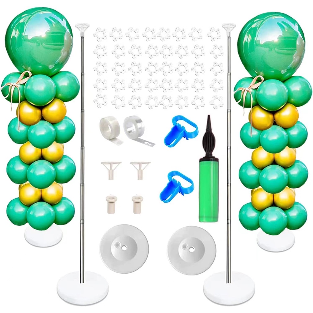 Ready Stock Balloon Column Stand Kit Set Adjustable Balloon Arch Stand ...