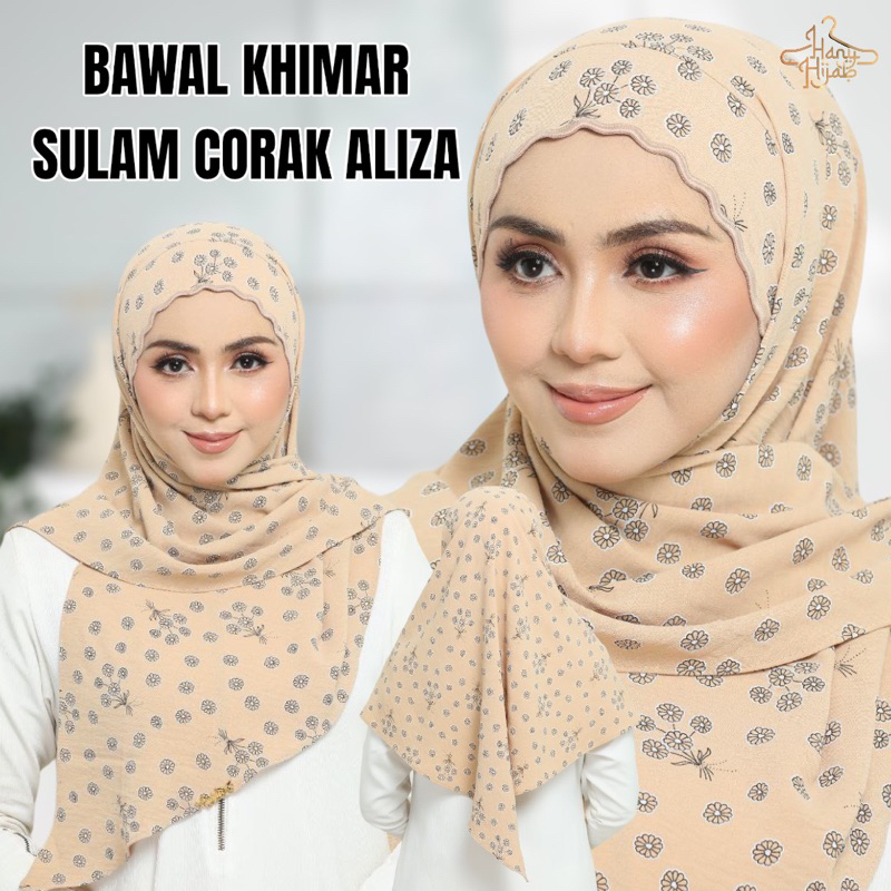 TUDUNG BAWAL KHIMAR SULAM CORAK BUNGA | Shopee Malaysia