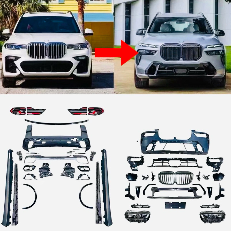 BMW G07 X7 2018-2022 convert 2023 LCI M60i bodykit body kit front side ...