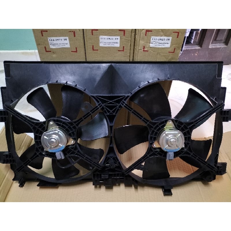 Radiator & Condenser Fan Motor Lancer / Inspira / ASX Completely Frame ...