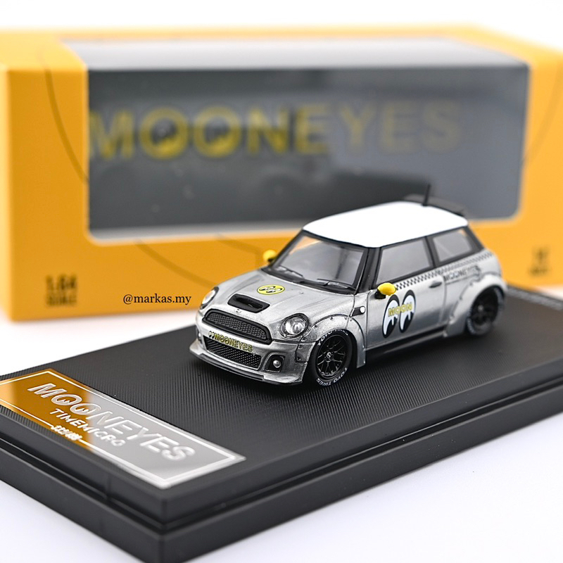 TIME MICRO 1/64 MINI COOPER MOONEYES SILVER SPECIAL EDITION | Shopee ...