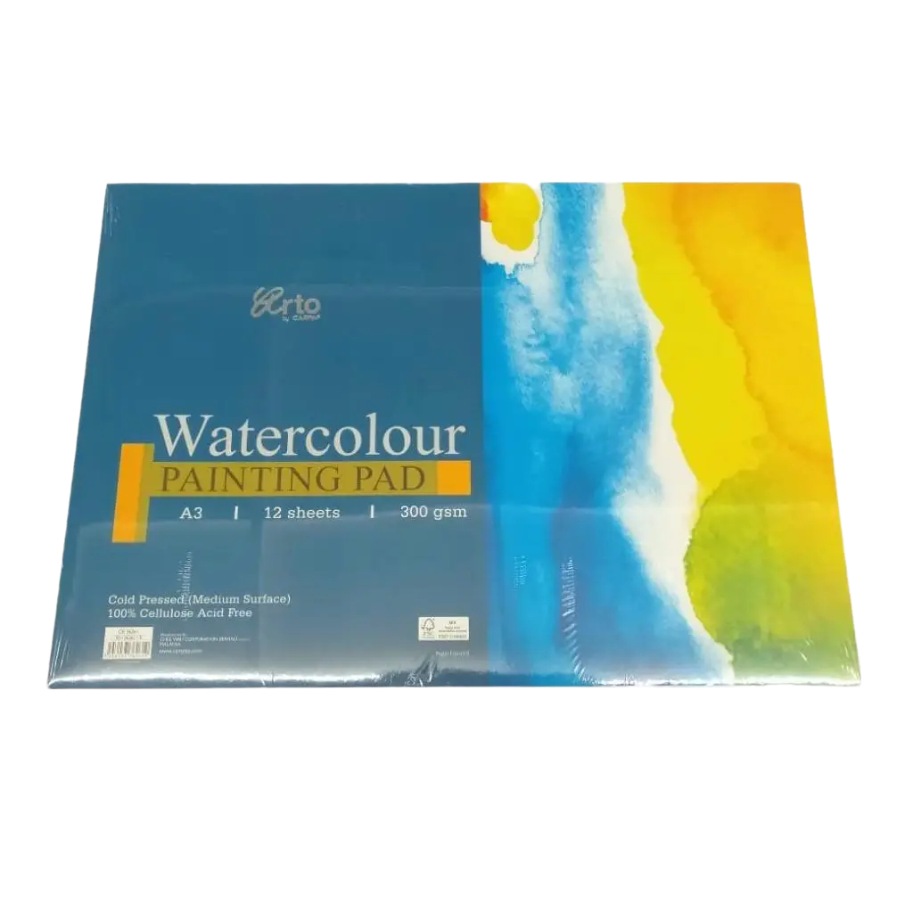 Campap Arto Watercolour Painting Pad A3 Size 12 Sheets 300gsm CR36261 ...