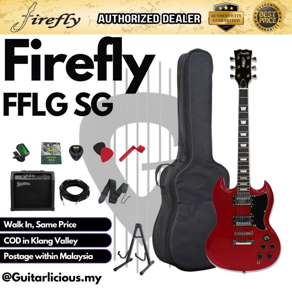 Firefly SG Series Solid Tune-O-Matic Double Humbucker (HH) Electric ...