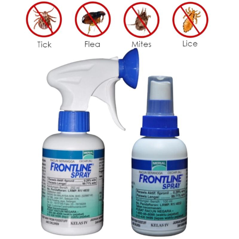 😺🐶Frontline Spray for Cats & dogs 100ml/250ml | Shopee Malaysia
