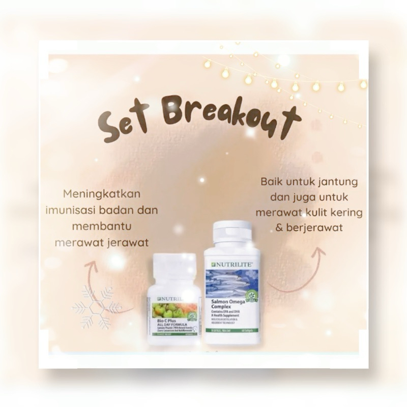 *VIRAL* Nutrilite Set Breakout Salmon Omega 60 + Bio C 60 (READY STOCK ...