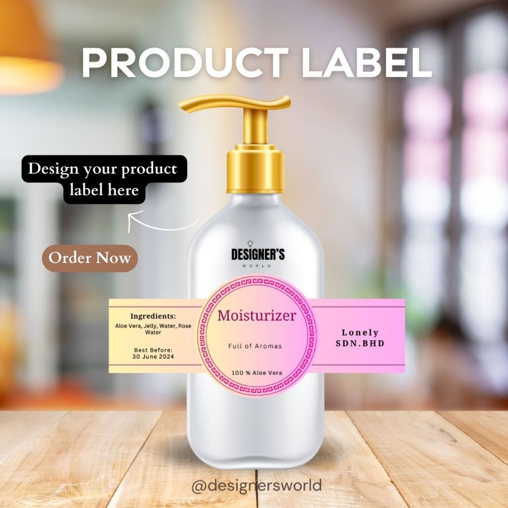 Product Label Design/Servis Design Label Produk | Shopee Malaysia