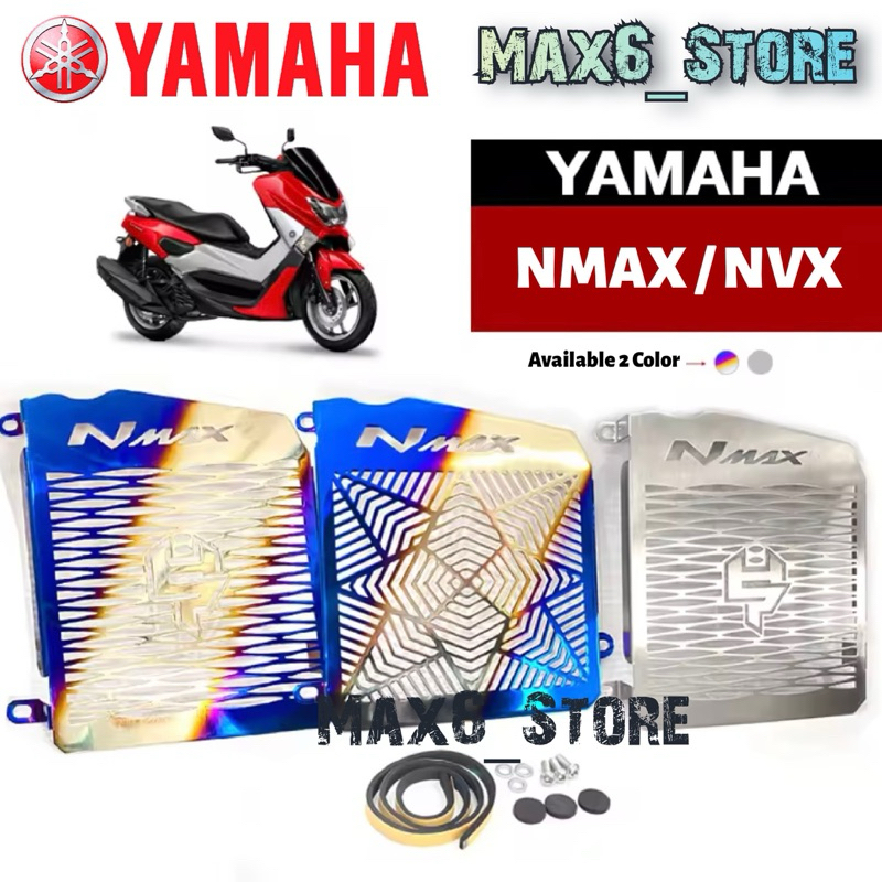 YAMAHA NVX NMAX V1 V2 V3 RADIATOR COVER COOLANT COVER NVX NEW STAINLESS ...