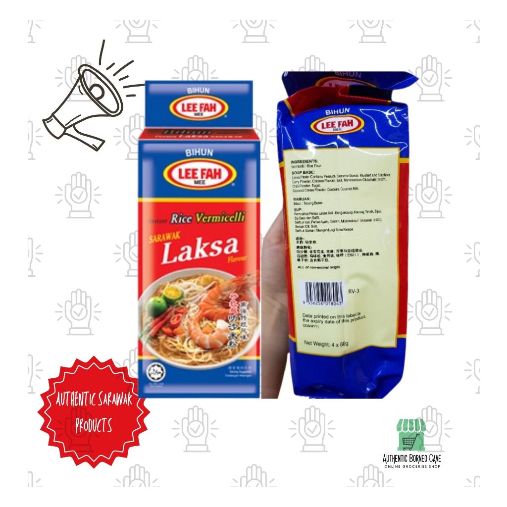 INSTANT RICE VERMICELLI SARAWAK LAKSA [HALAL] LEE FAH MEE Instant ...