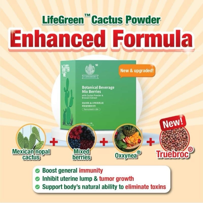 LifeGreen Cactus Formula 仙人掌粉 100%正品 （当天下单，当天发货） | Shopee Malaysia