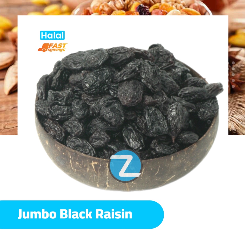 MAHA Kismis Hitam Jumbo | Jumbo Black Raisin - 100g, 300g & 500g ...