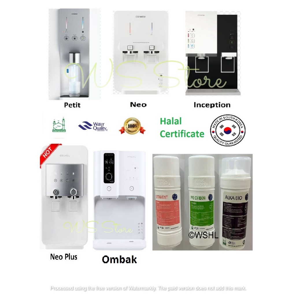 Korea Penapis Air HALAL Coway Water Filter OEM Compatible Neo/Ombak ...