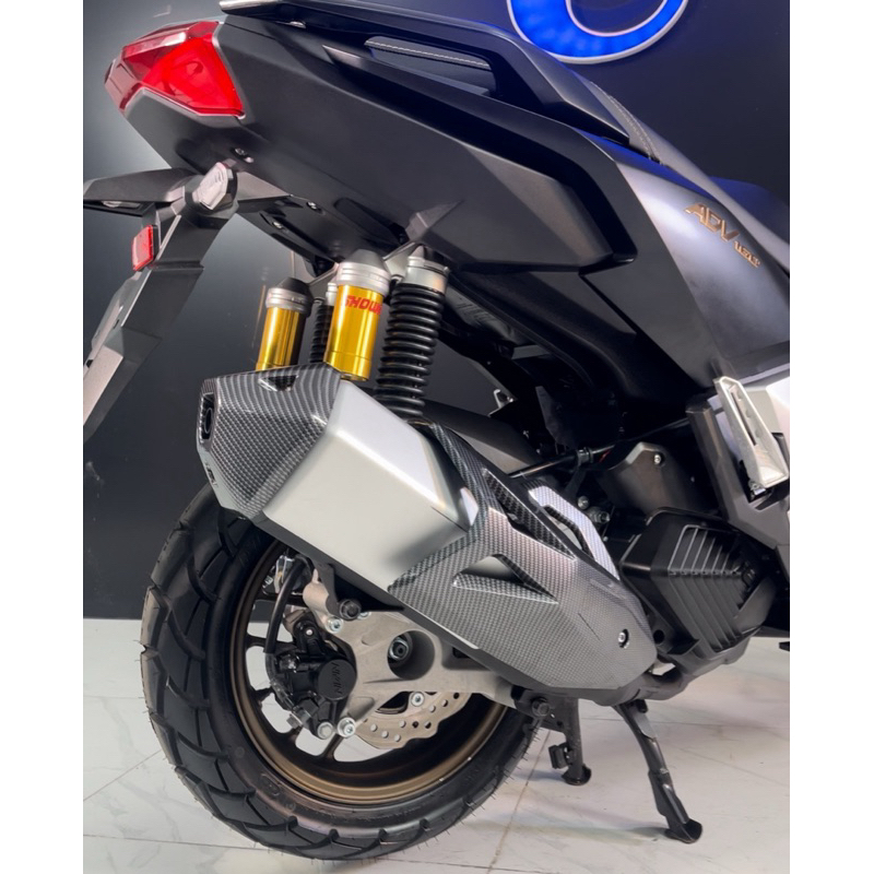 Honda ADV160 Exhaust Cover Muffler Front Rear Protector Exhaust Pipe Cover Guard Muffler Tip ...