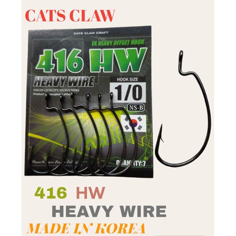 CATS CLAW 416 HEAVY WIRE HOOK 💢MADE IN KOREA💢 | Shopee Malaysia