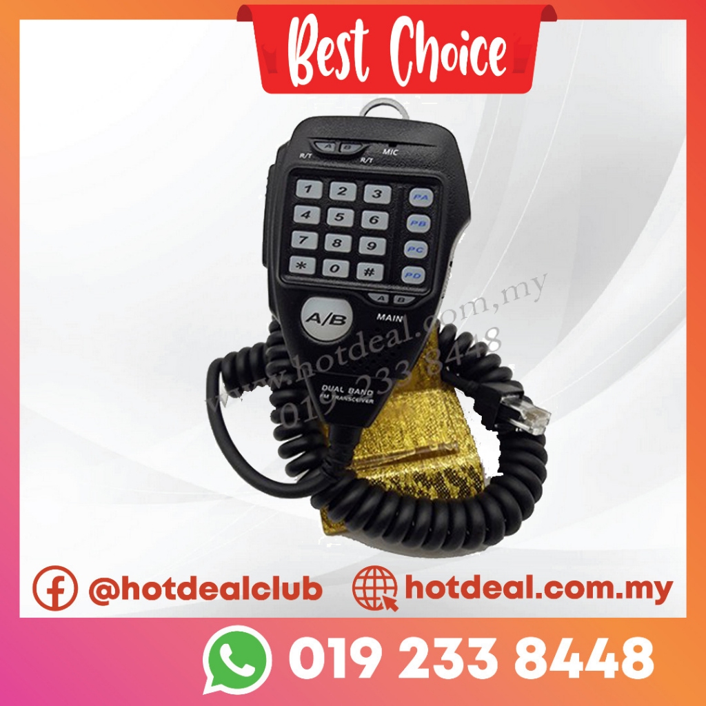 PTT palm mic motocool mc788uv (original) | Shopee Malaysia