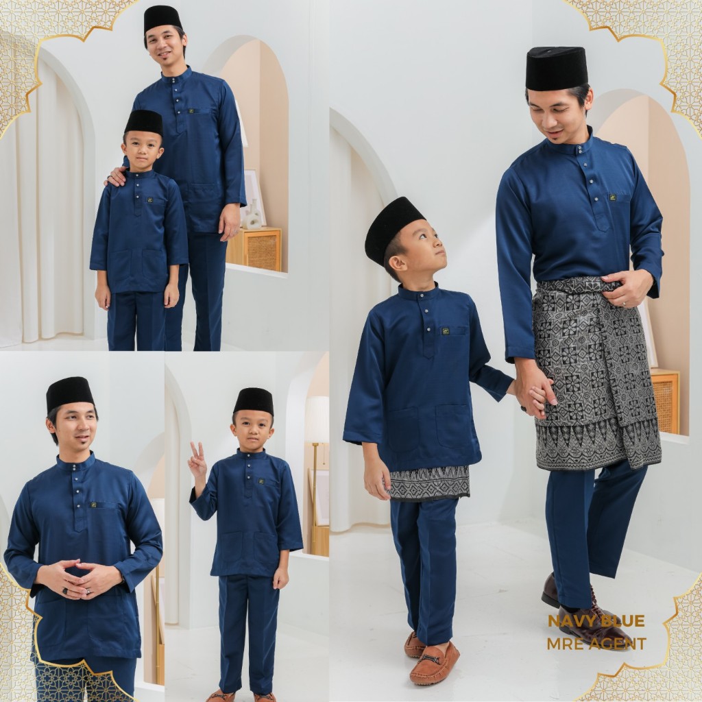 BAJU MELAYU MODEN BAJU RAYA POKET 3 / TIADA PESAK / DEWASA / KANAK ...