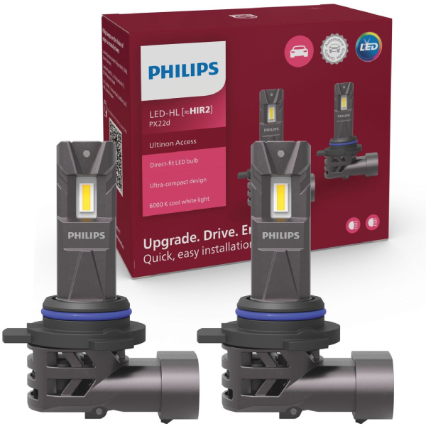 PHILIPS Ultinon Access Direct Fit Headlight LED 6000K H4 H7 H11 HB3/HB4 HIR2 Fog H8/H11/H16 ...