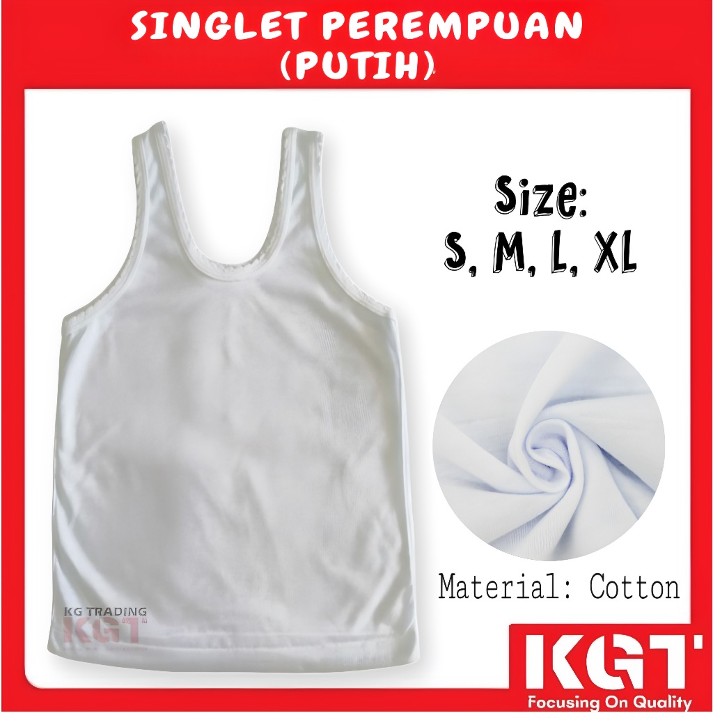 Singlet Putih Budak Perempuan Murah Budak Pakaian Dalam Girl Singlet ...