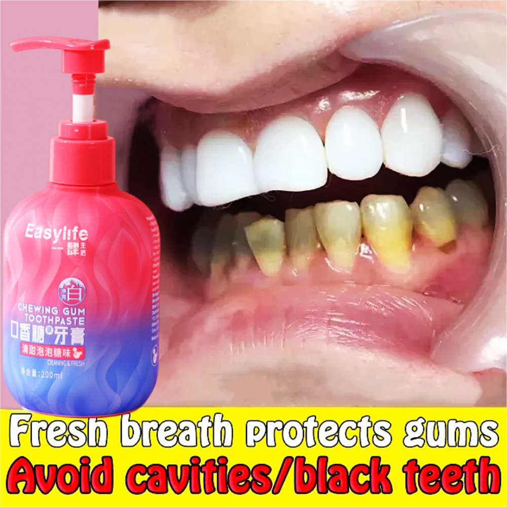 chewing gum toothpaste pemutih gigi kuning teeth whitening toothpaste ...