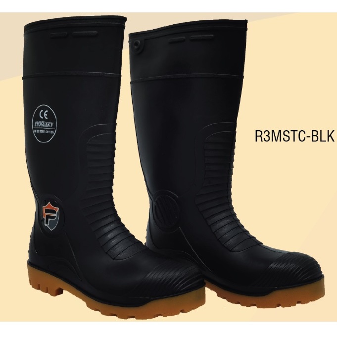 Proguard Soft PVC Yellow Safety Wellington Rubber Boots c/w Steel Toe ...