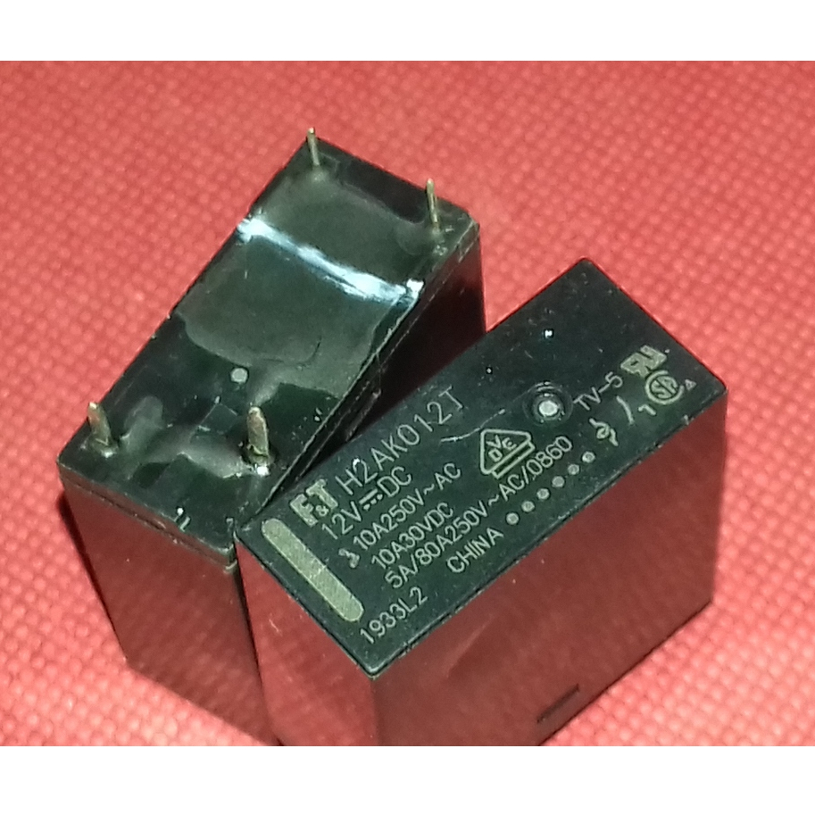 FUJITSU F&T H2AK012T/K2AK012T 12V DC 4PIN RELAY / F&T H2AK012T 12V DC ...