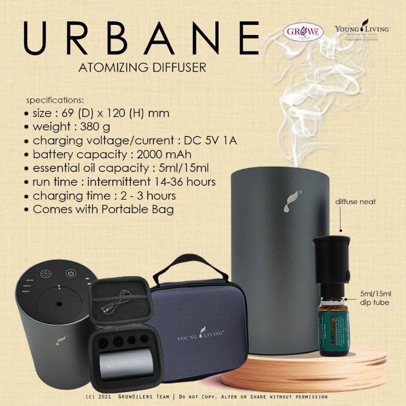 ️ Preloved ️ Urbane Diffuser Young Living | Shopee Malaysia