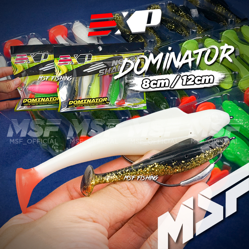 [MSF] EXP Dominator Soft Plastic | 8CM 12CM | Bearing TPE Toman Haruan ...
