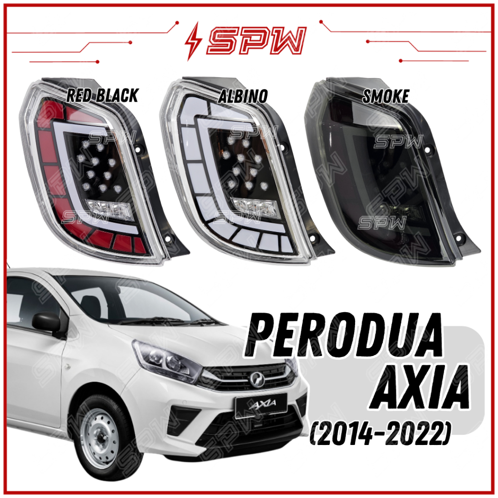 Perodua Axia (2014-2022) V2 Tail Lamp Tail Light Daylight DRL LED ...