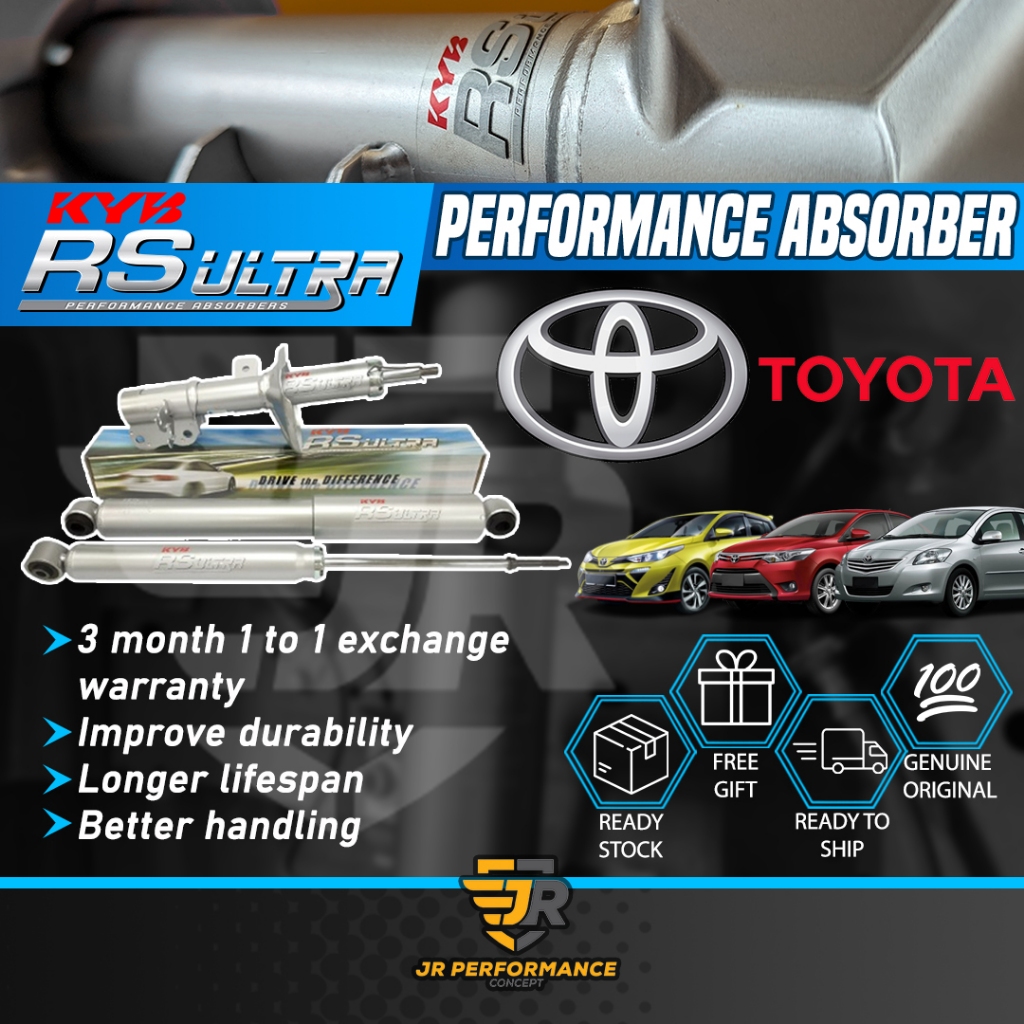 KAYABA KYB RS ULTRA Vios Front Rear Shock Absorber Vios NCP150 Absorber Toyota Vios Keli Avanza ...