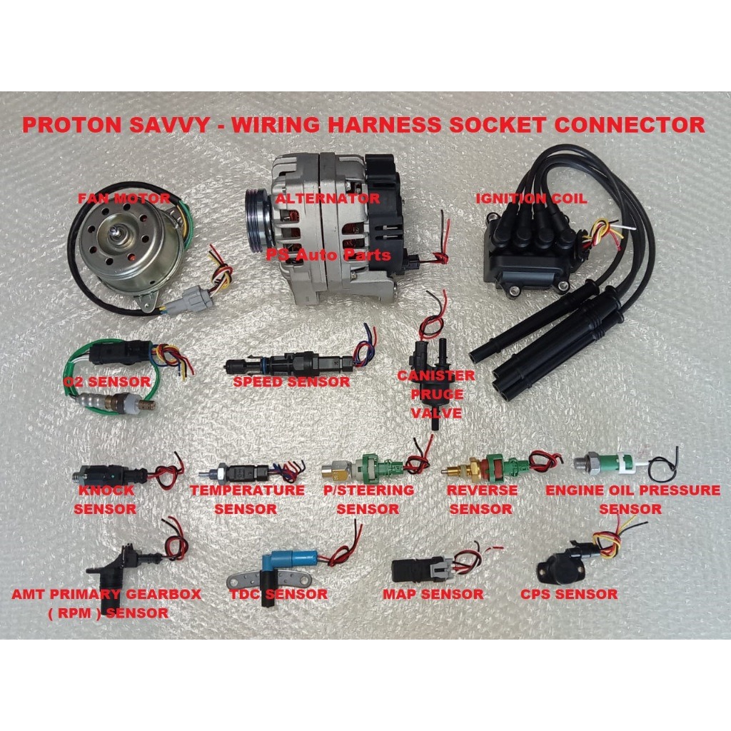 Wiring Harness Socket Connector - Proton Savvy Parts - Savvy Harness ...