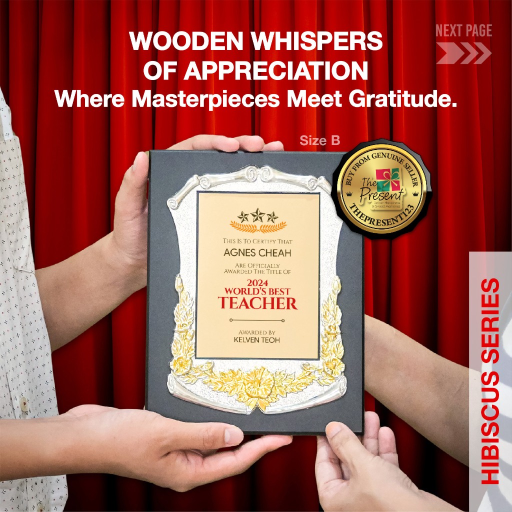 Express Gratitude with Custom Supreme Wooden Plaque of Honor Award with ...