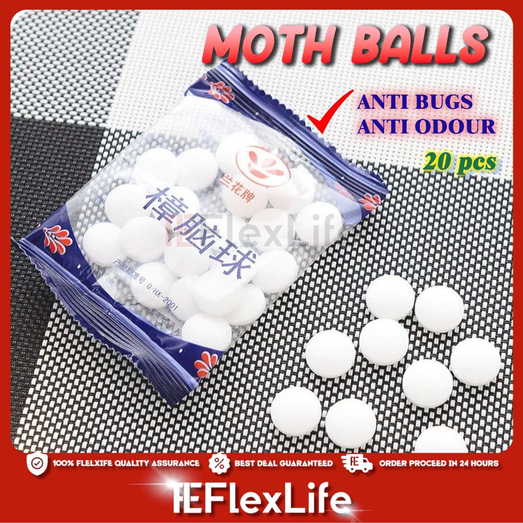 Ubat gegat pewangi tandas tahan lama moth balls ball wardrobe ...