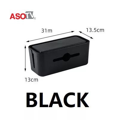 ASOTV® Extension Cable Plug Socket Organizer Storage Box 1170 Cable ...