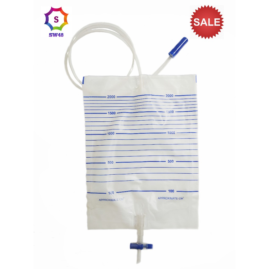 Urine Bag with T-valve 2000ML/PC | Shopee Malaysia