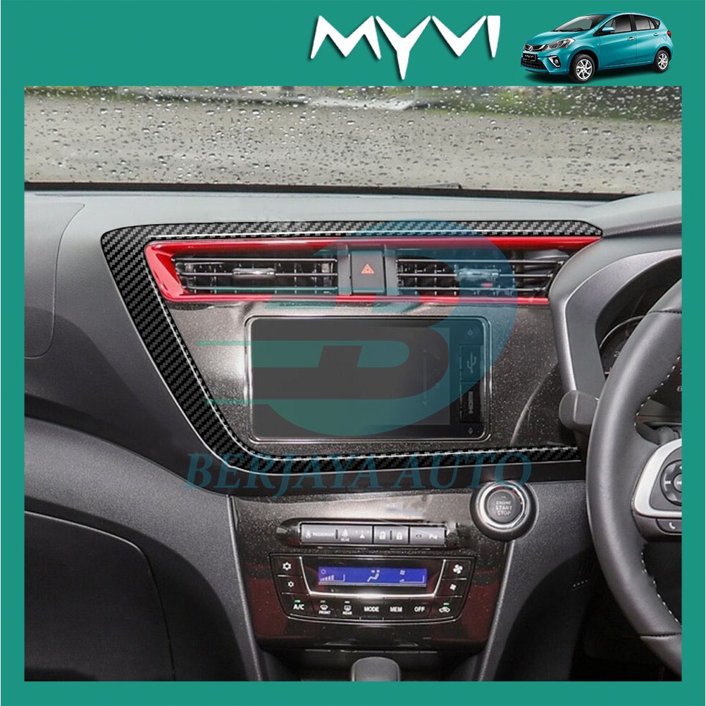 Perodua Myvi (2017-2024) Carbon Fiber Dashboard Frame Cover Garnish ...