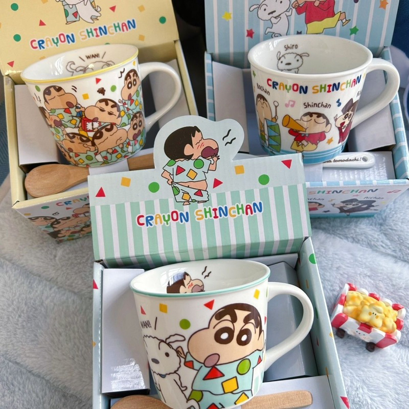 Crayon Shin Chan Creamic Mug 蜡笔小新陶瓷杯 280ml | Shopee Malaysia